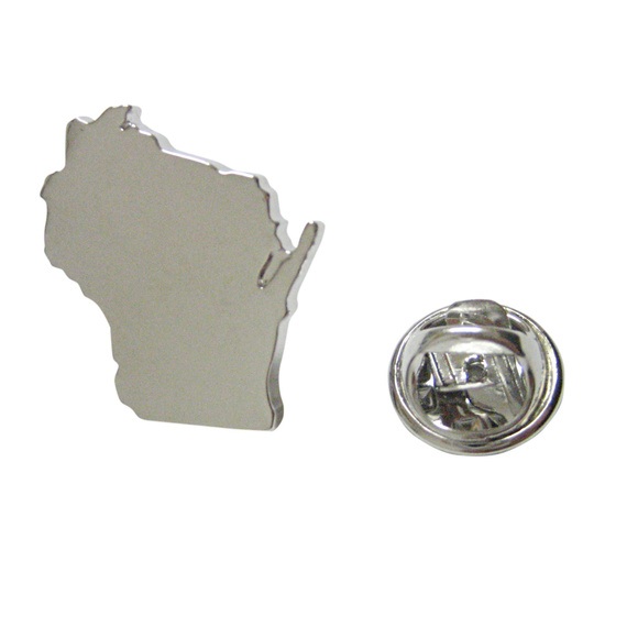 Kiola Designs | Accessories | Wisconsin State Map Shape Lapel Pin | Poshmark